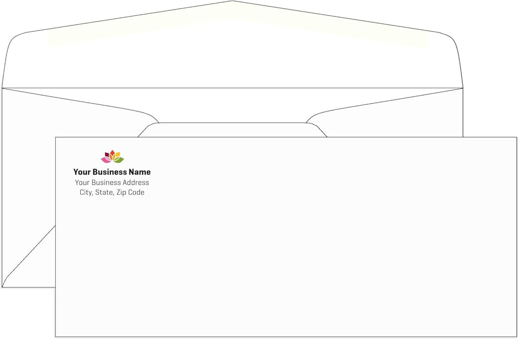 #10 White Envelopes, 500 Count – 24 LB Premium Paper – Regular Gummed — Aimoh