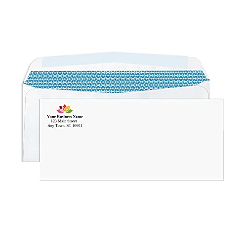 #10 Custom Printed Security Tinted Gummed Envelopes – Personalized wit ...