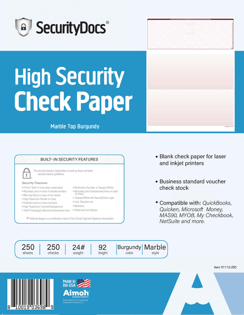 High Security Checks - 500 (Copy) — Aimoh